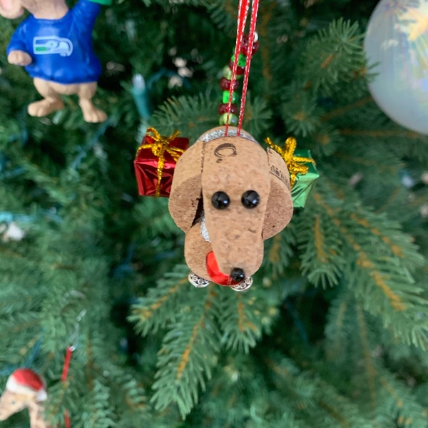 Dachshund Christmas Ornament, Christmas Tiered Tray Decor, Cute ...