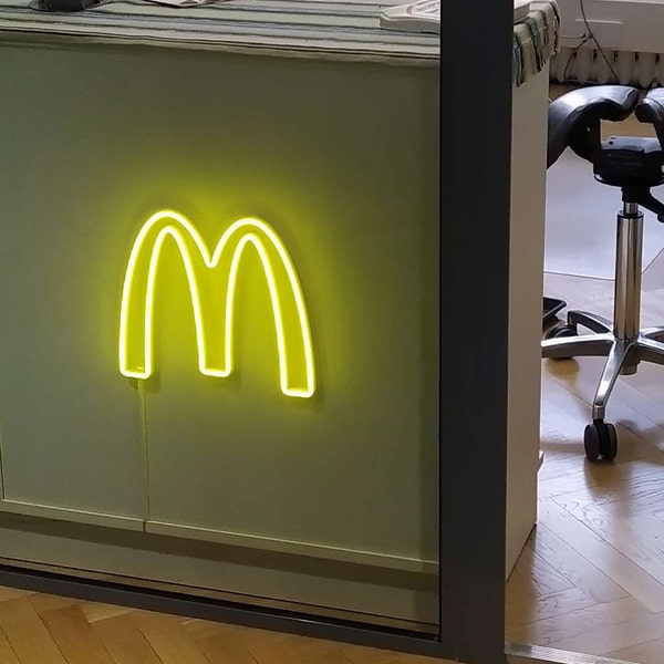 LED néon McDonald's | Sinal de néon | Decoração de parede | Amantes da ...
