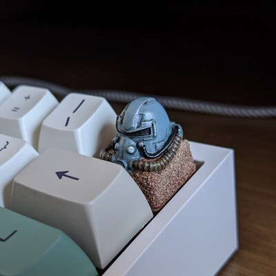 T-51 Power Armor Helmet Artisan Keycap for Mechanical Keyboards - Etsy