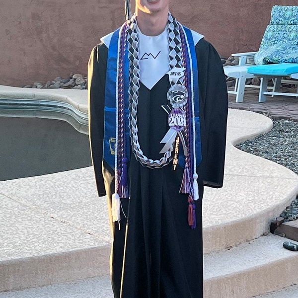 Baseball Ribbon Lei/graduation Leis/senior Night/sport Night/graduation ...