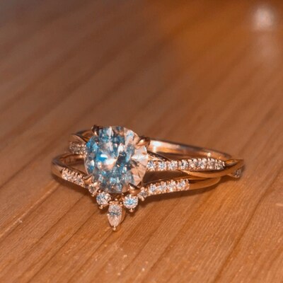 Rose Gold Engagement Ring Setting Custom Semi Mount Infinity Diamond ...