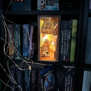 DIY Booknook Kit Book Nook Diorama Miniature Assembly Wooden - Etsy