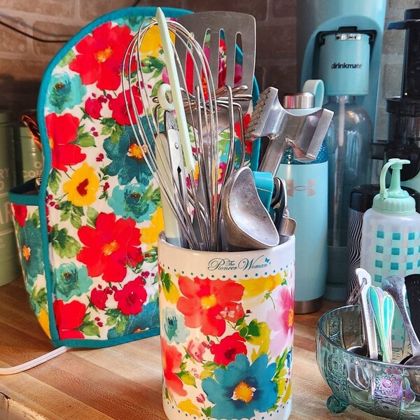 Baking Theme Kitchenaid Mixer Cover With Pockets, Quilted, Lined ...