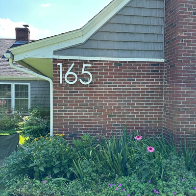 16 Inch Modern House Numbers Letters - Etsy