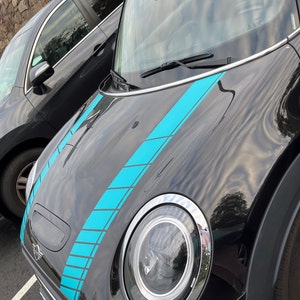 Mini Cooper Bonnet Stripes, Stripes for Hood, Racing Decoration Decals ...