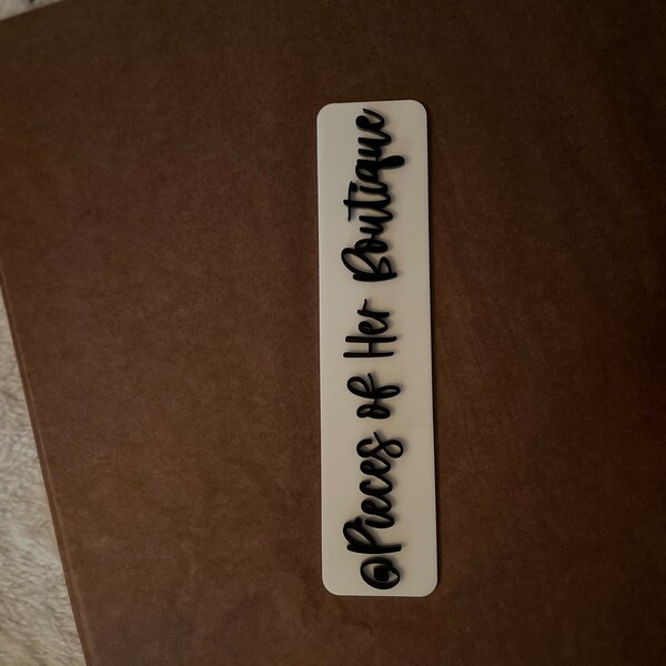 Laser Cut Name | Business Watermark | Physical Watermark | Acrylic Tag ...