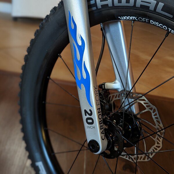 Set of 2 Flames Reflective Decals, Retro Flame Bike Helmet Stickers ...