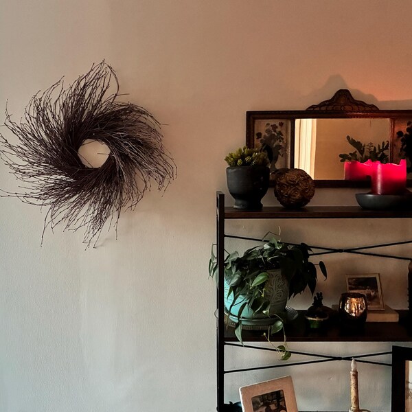 Twig Wreath, Birch Twig Wreath, Outdoor Wreath, Made in Maine - Etsy