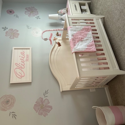 Wood Boy Crib Name Sign, Large Custom Baby Name Sign, Nursery Art Wall ...