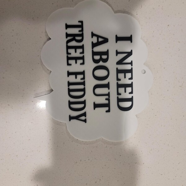 3D Printed Text Bubble Sign Speech Bubble Sign 3D Printed Sign Word ...