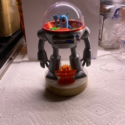 Retro Futuristic Rocket Space Ship / Spaceship LED Lamp Free - Etsy