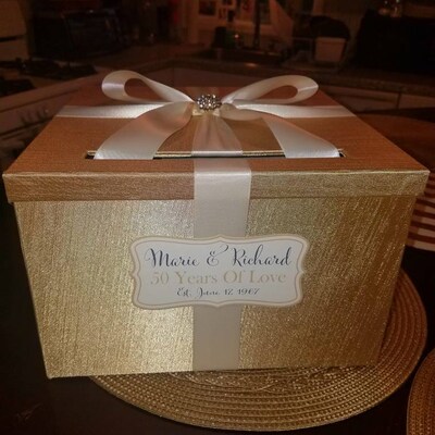 Wedding Card Box, Personalized Name Card Box, Event Card Holder ...