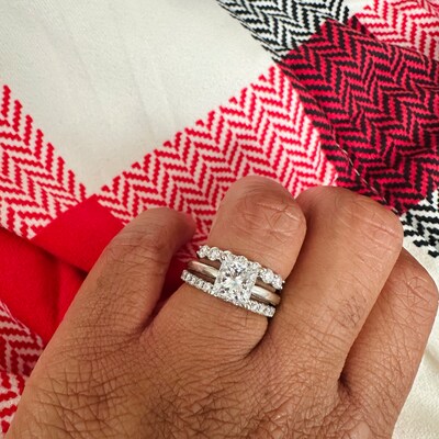 Rose Gold Oval Engagement Ring , Elongated Oval Ring, Flashy Engagement ...