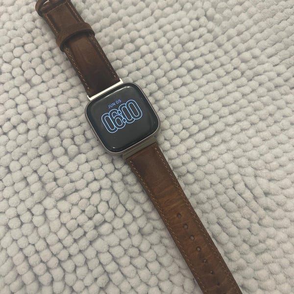 Personalized Leather Fitbit Band, Versa/sense/charge, Custom Engraved ...