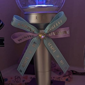 BTS SUGA AGUST D Ribbon Bow Keychain Pendant Light Stick Lanyard ...