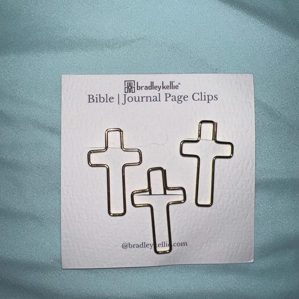 Christian Page Clips Set of 3 Faith Book Marks Journal Page Clips Bible ...