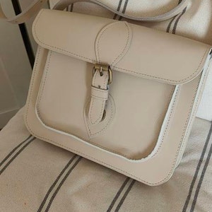 Leather Half-moon Bag, College Bag for Women, Shoulder Bag Minimal ...