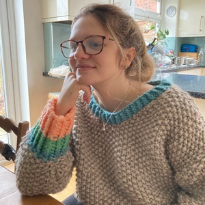 Feelin Like Fall Jumper Sweater Knitting Pattern - Etsy