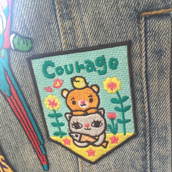 Courage Iron on Patch - Etsy