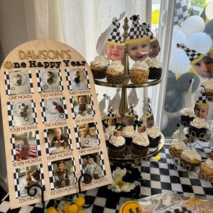 Wave First Year Birthday Boardbeach Themed Milestone - Etsy