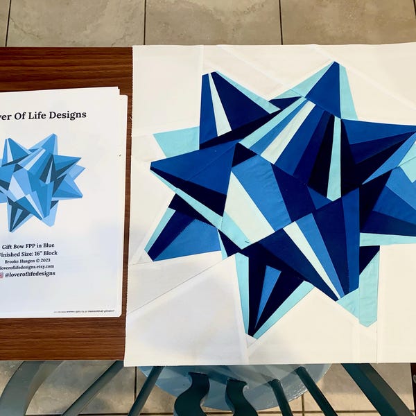 Octopus Arm Fpp--paper Piecing Quilt Block Pattern - Etsy