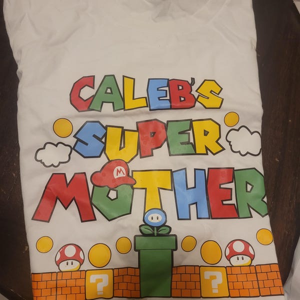 Custom Super Mario Birthday Shirt, Super Mario Family T-shirts, Custom ...