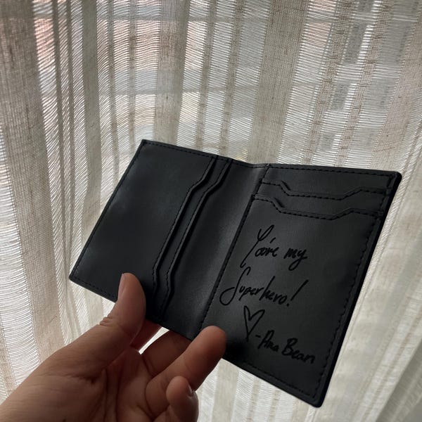 Bat ID Wallet - Leather Wallet With Super Hero Mask - Wallet for Him ...