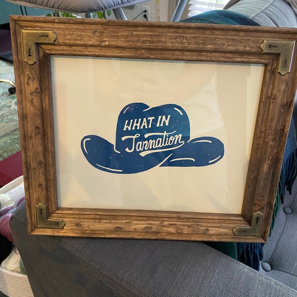 Rustic Picture Frame With Western Corners. Handmade Distressed Wooden ...