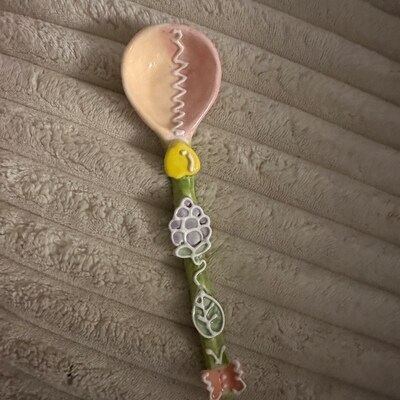 Kawaii Ceramic Spoon, Unique Love Spoon for Young Couple, Kawaii Home ...