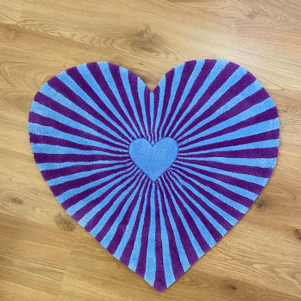 Abstract Tufted Rug / 100% Handmade Rug / Psychodelic Design, 3d Tufted ...