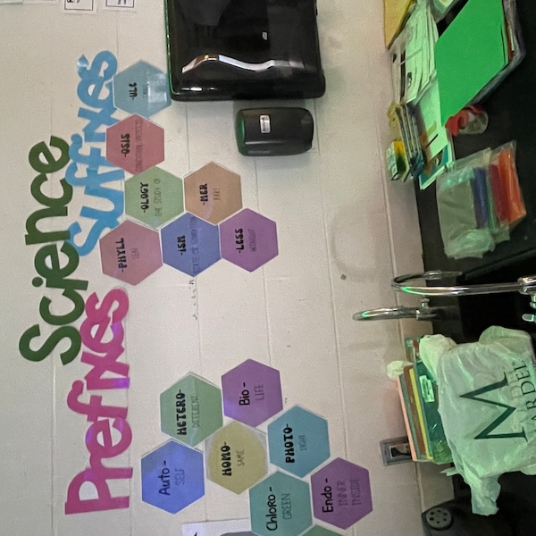 Science Classroom Wall Art Decor Prefixes for Biology - Etsy