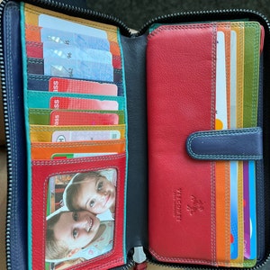 Colourful Purple Card Case for Women / Ladies Rainbow - Etsy