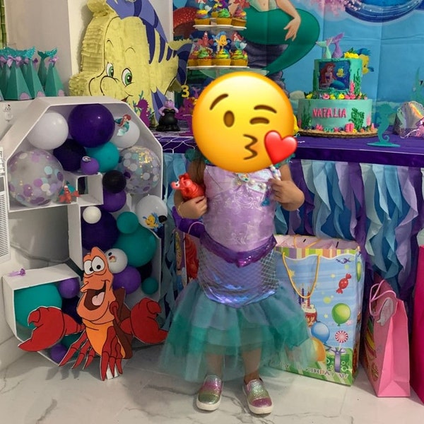 The Little Mermaid Party Prop Standee Cut Out Character Ariel Disney ...