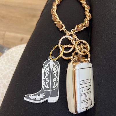 Cowboy Boots Keychain Cowgirl Boot Keychain Bachelorette Bridesmaids ...