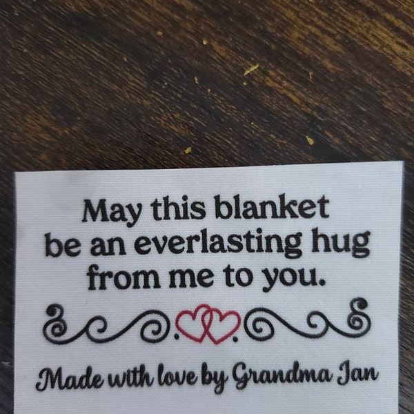 Sewing Label Set With Quote, Custom Printed Cotton Quilting Tags ...