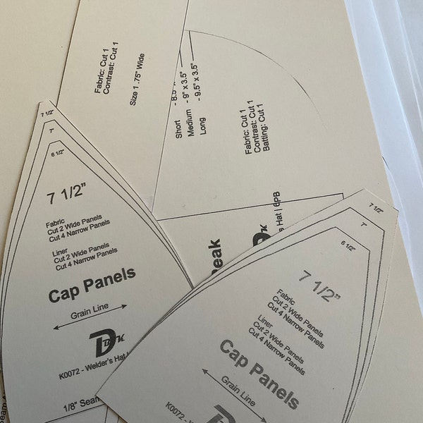 7 1/2" - PDF Welding Cap Pattern - Etsy