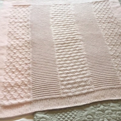 EASY Blanket Knitting Pattern Jasper Small/baby Blanket Large Sofa ...