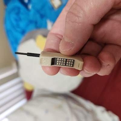 Mini Brick Cell Phone in 1/3, 1/4, 1/6, or 1/12 Scale, Retro Miniature ...