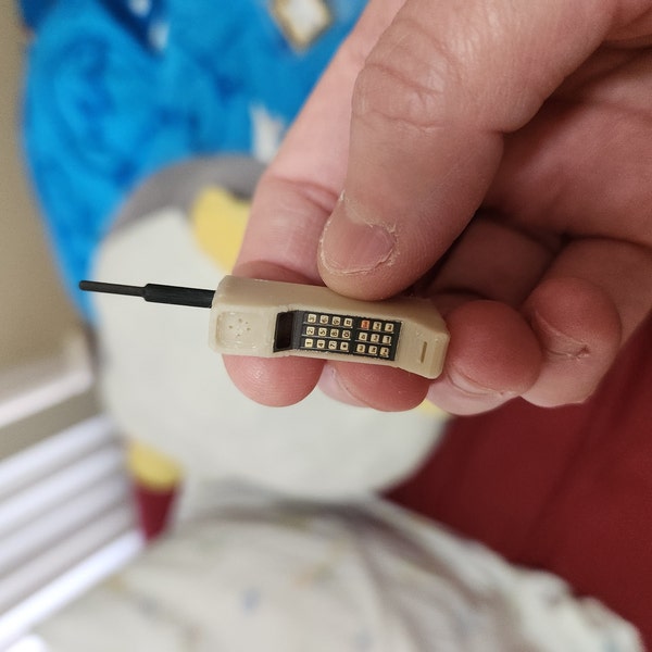 Mini Brick Cell Phone in 1/3, 1/4, 1/6, or 1/12 Scale, Retro Miniature ...