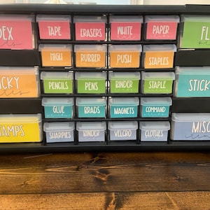 Teacher Toolbox Labels Editable, Bright Classroom Theme, Happy Hues ...