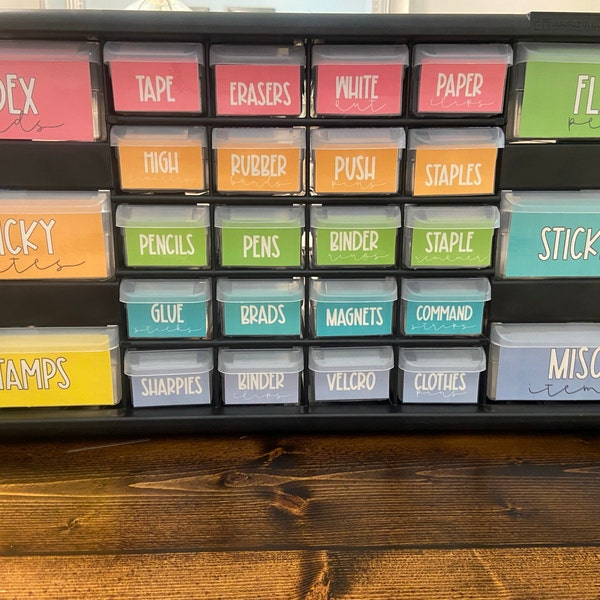 Teacher Toolbox Labels Editable, Bright Classroom Theme, Happy Hues ...