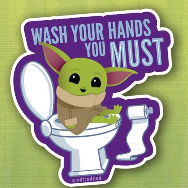 Please Wash Your Hans Printable Print- Star Wars, Frozen, Die Hard - Etsy