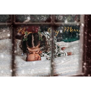 Christmas Snow Window Overlay - Etsy