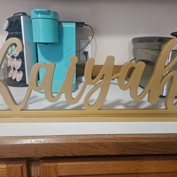 Custom Personalized Wooden Name Sign - Sweet 16 Candelabra Name Plaque ...