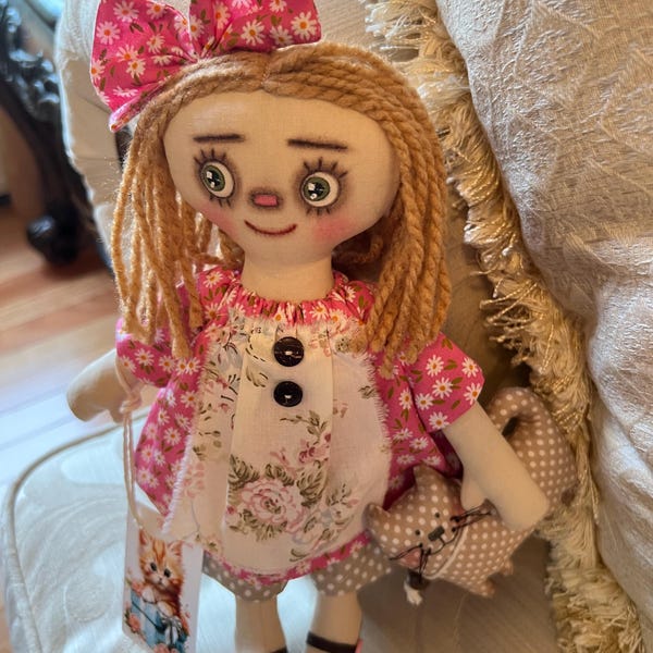 Dark Skinned Fabric Doll,brown Skinned Doll, POC Doll, Gift for Baby ...