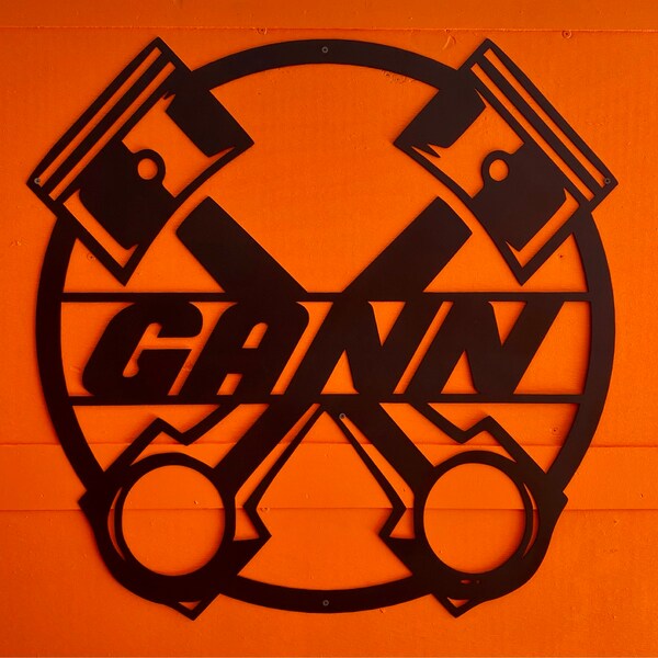 Custom Garage Sign - Pistons Sign - Etsy