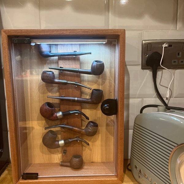 Tobacco Pipes Display Case ,with Lighting Display,storage/display of 10 ...