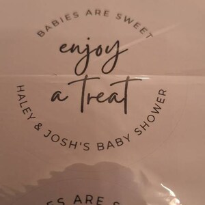 Little Hunny on the Way Arch Labels Baby Shower Favor Honey Bear 2 Inch ...