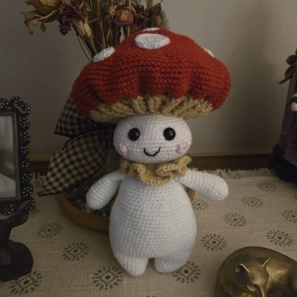 Mushroom Guy Crochet Pattern: Amigurumi Doll With Hat (PDF Pattern) - Etsy