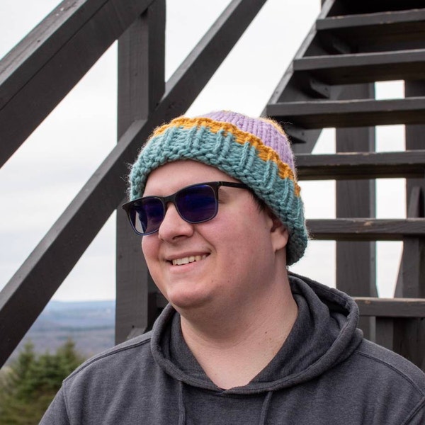 Custom Multi-colored Beanies | Hand Knit Chunky Beanies | Cozy ...